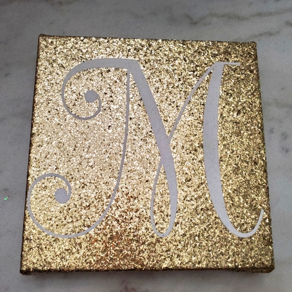 Source Unknown | Accents | Gold Glitter Letter M Decor | Poshmark